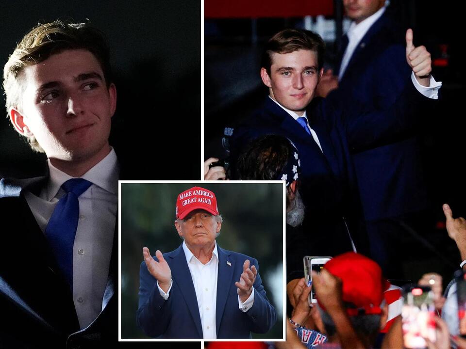 Barron Trump gets a standing ovation at his father Donald’s Florida ...
