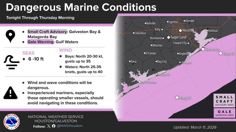Gale Warning and Small Craft Advisories issued - NewsBreak