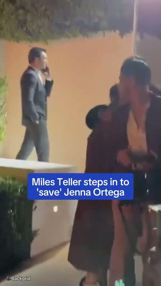 Jenna Ortega took dramatic action to avoid aggressive fans outside a private pre-Oscars party ...