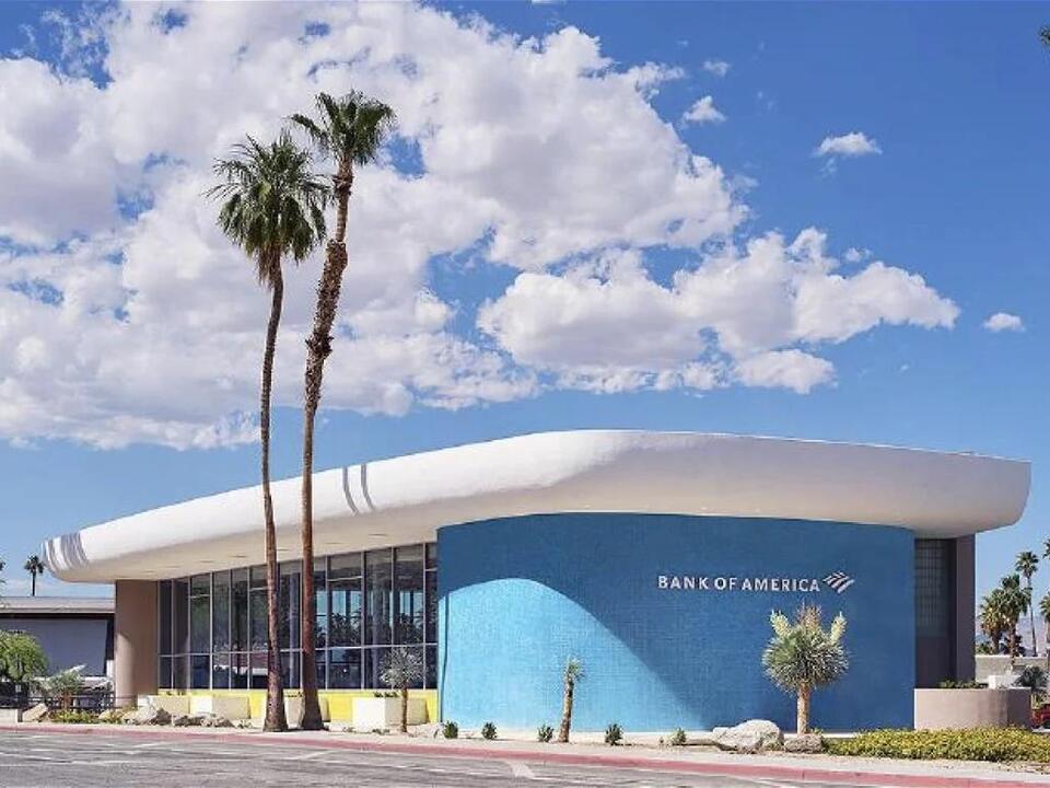 Bank of America main grand opening, preserved historic landmark