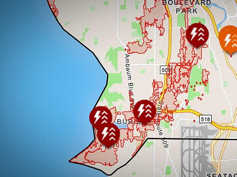 Power outage knocks out electricity for around 12,000 in Burien Sunday ...