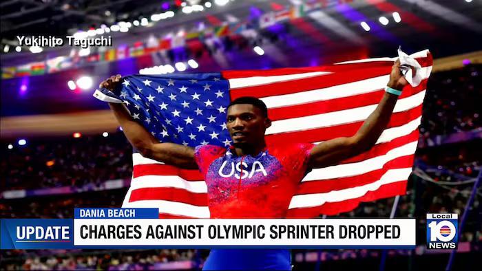 Prosecutors drop domestic violence, other charges against Olympic ...