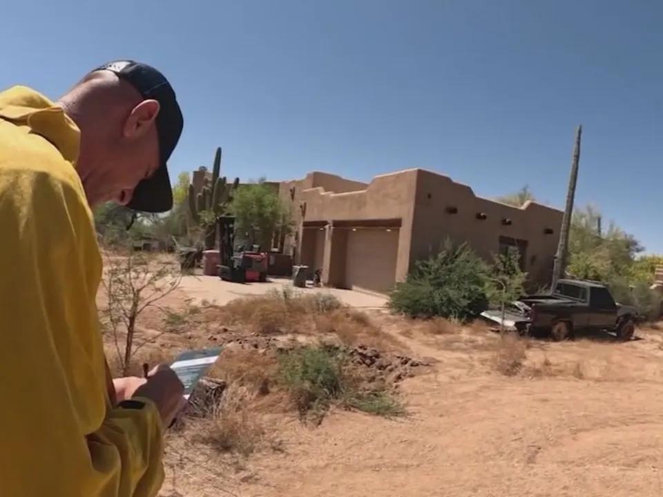 AZ Fire crews leaving notices of wildfire hazards