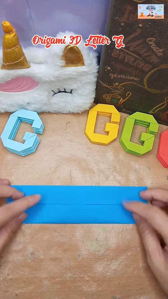 Origami Alphabet Origami 3D Letter G Paper Alphabet Papercrafts ...