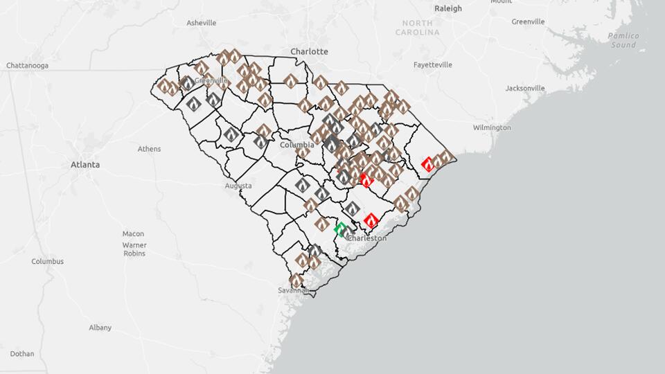 WILDFIRE LATEST: fires still active across SC, most of 100+ reported ...