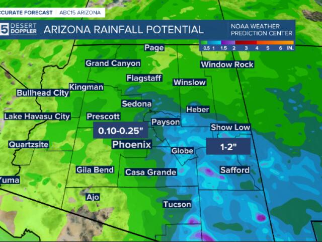 WHAT TO EXPECT: ABC15 Weather Action Day Friday with Flood Watches in ...