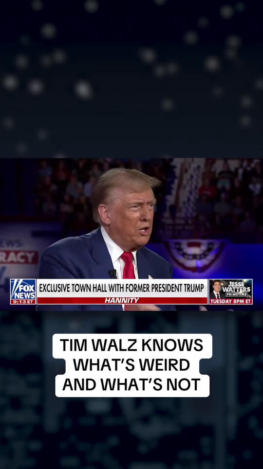 Tim Walz knows what’s weird and what’s not! - NewsBreak