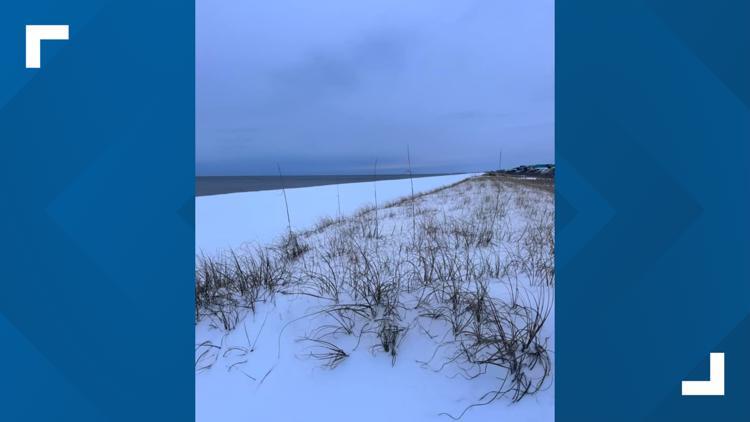 Photos: Snow at the beach! A look at the winter wonderland along the ...