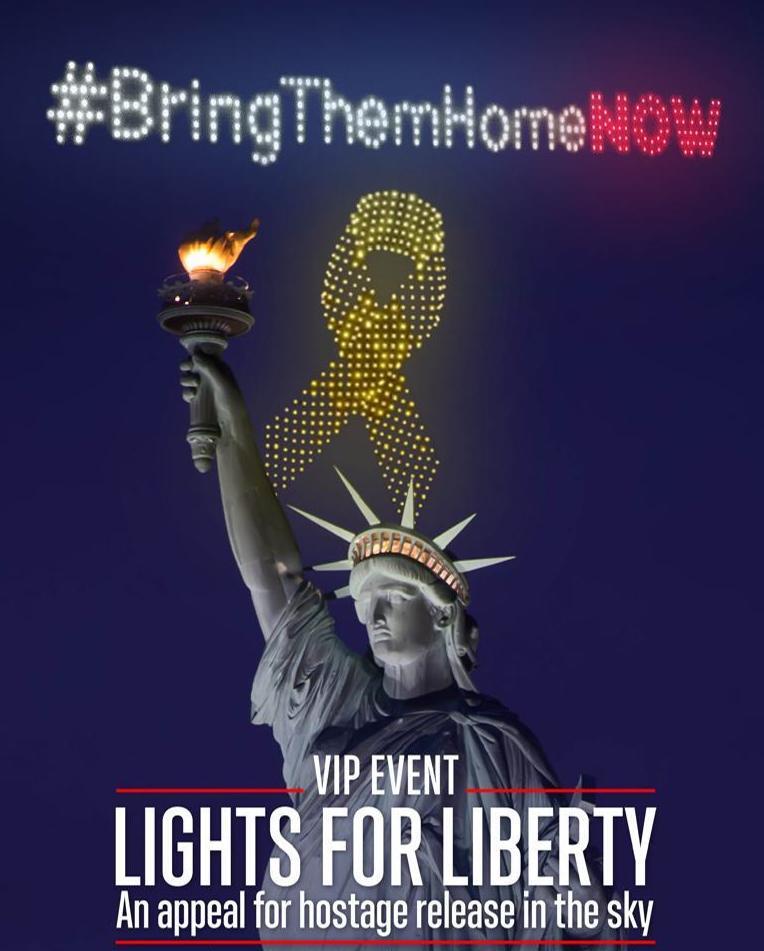 'LIGHTS FOR LIBERTY': 500 drones to light up sky above Statue of ...
