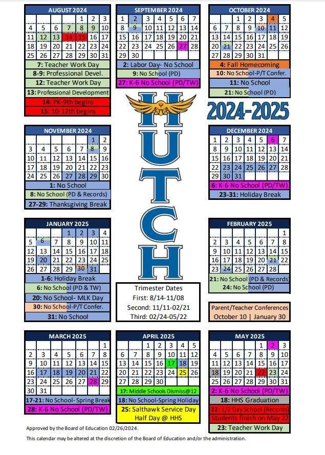 USD 308 Academic Calendar released - NewsBreak