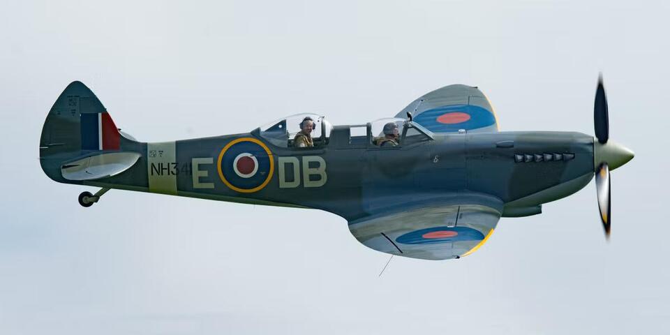 RAF pilot dies after Spitfire crashes in field during Battle of Britain ...