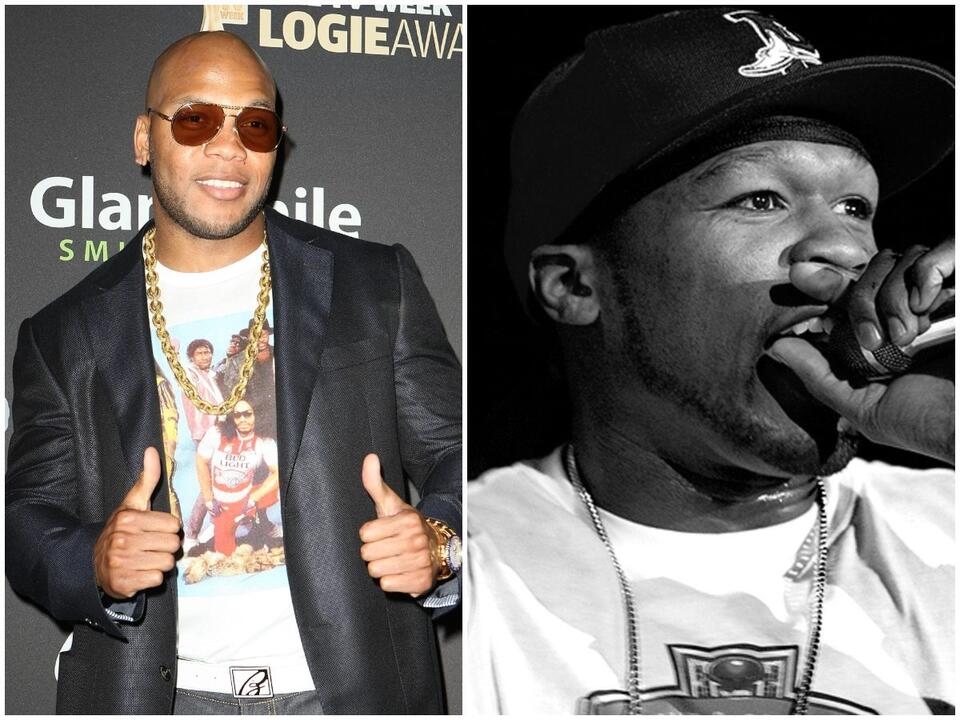 Flo Rida introduces 50 Cent as a surprise performer at billionaire’s ...