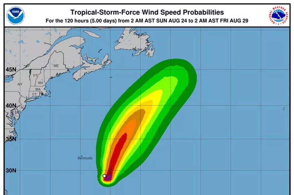 New map reveals Tropical Storm Fernand's path just days after Hurricane ...