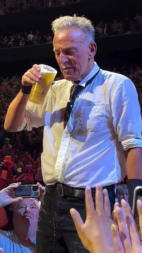 Bruce Springsteen ignores Donald Trump backlash as he's seen drinking ...