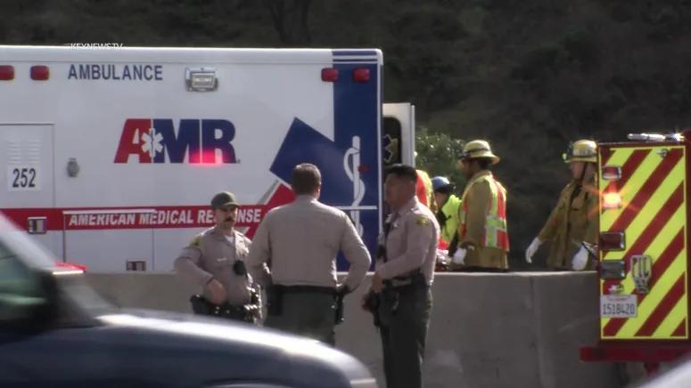 Man Ejected in RV Crash Involving Center Divider Wall of 14 Freeway in ...