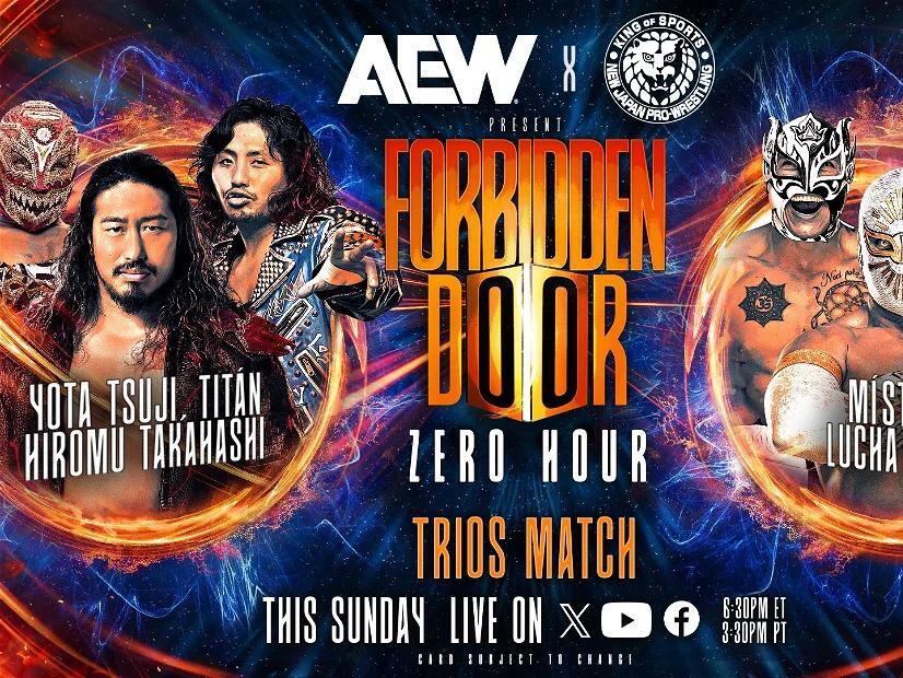 Two matches added to AEW x NJPW Forbidden Door Zero Hour