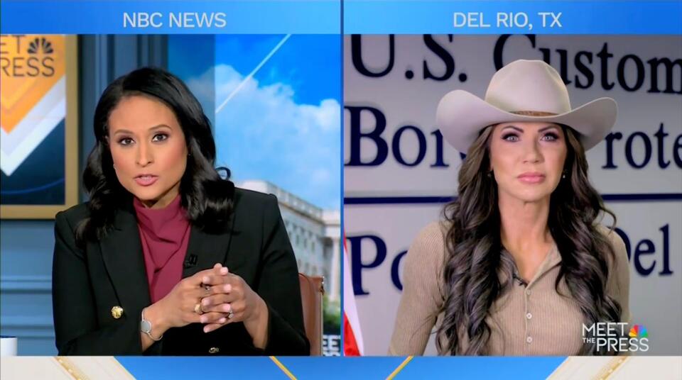 Kristi Noem Deflects Guantanamo Questions With Hat Trick - NewsBreak