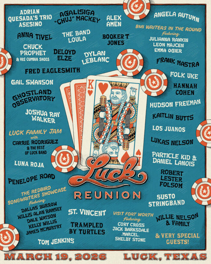 Willie Nelson’s Luck Reunion Unveils 2026 Lineup: Lukas Nelson, St ...