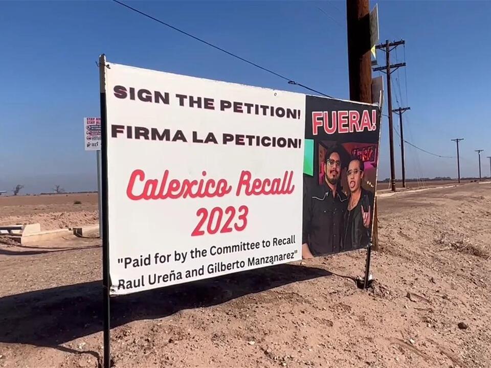 Calexico recall signatures for mayor and council member verified
