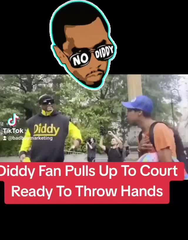 Diddy Fan Pulls Up To Court Ready To Throw Hands Diddy #Diddy bad boy ...