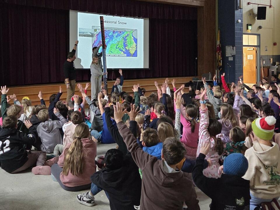 Faith In The Flakes: Meteorologist Justin Berk Visits SPES - NewsBreak