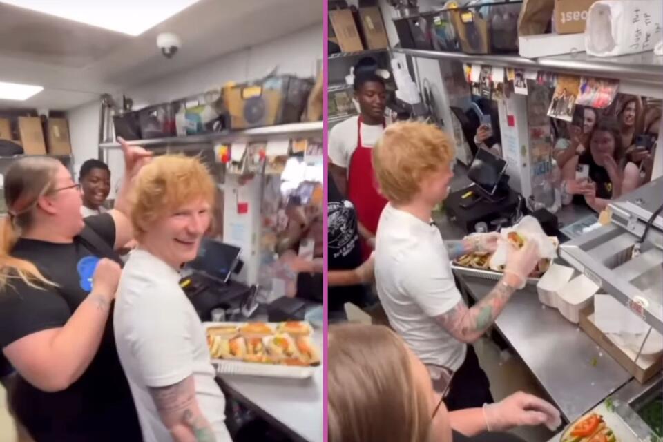 Ed Sheeran Serves Fans at Chicago's Rudest Hot Dog Joint - NewsBreak