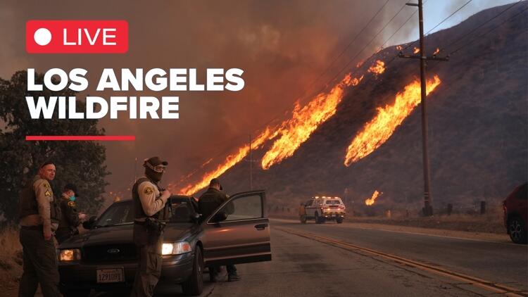 Fast-moving wildfire north of Los Angeles | Live coverage - NewsBreak