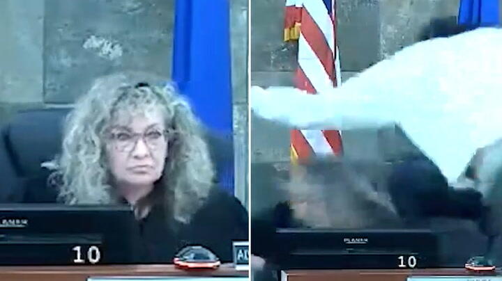 Las Vegas man who attacked judge in wild video claims he was ...