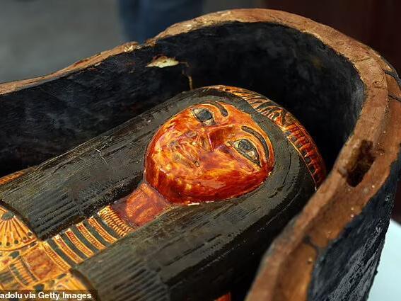 Ancient tombs containing the colourful mummified bodies of high priests ...