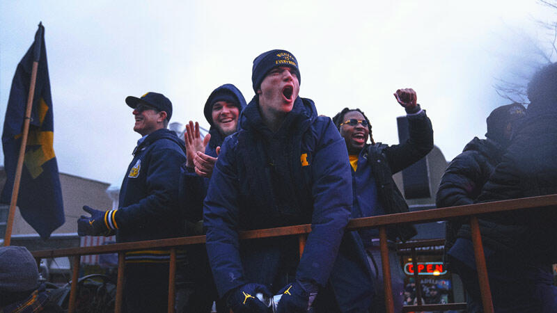 Sights, sounds from Michigan Wolverines' championship parade - NewsBreak