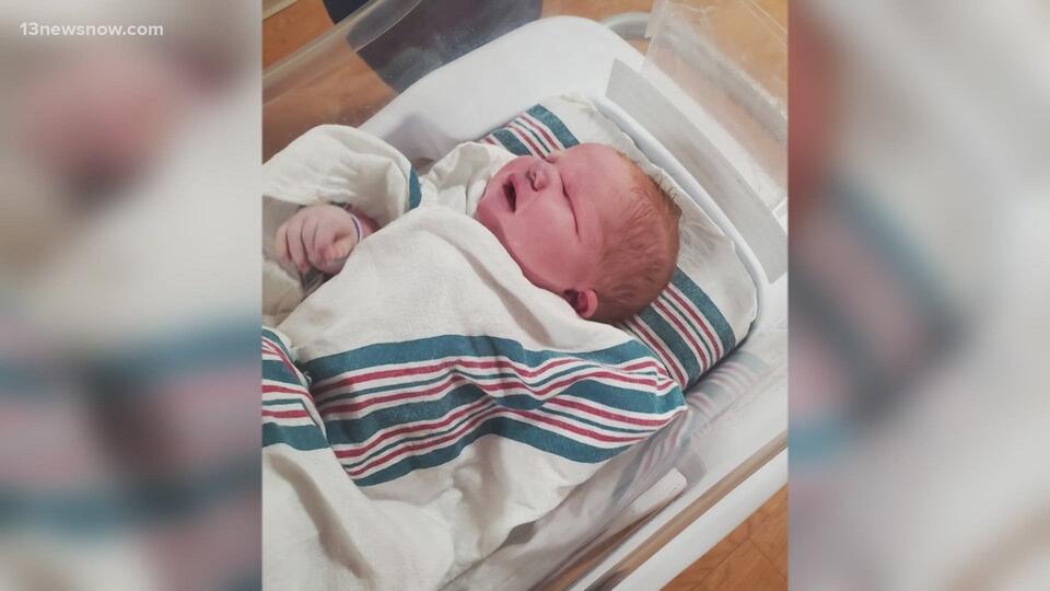 Nearly 13 pounds! Virginia family welcomes record-breaking baby boy ...