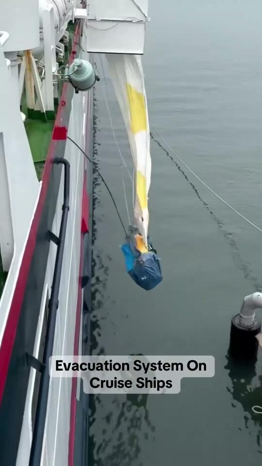 MES Marine Evacuation System on Cruise Ships engineering ship vessel ...