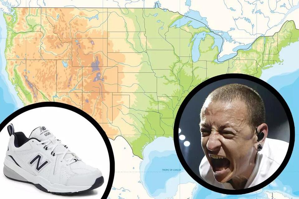 Map Shows the Most Popular Dad Rock Band in Each U.S. State – Study ...