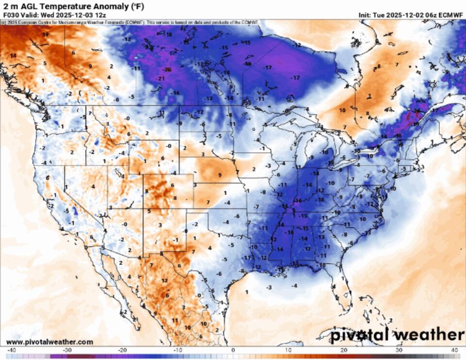Polar vortex sending blast of cold air our way, plunging region 20 to ...