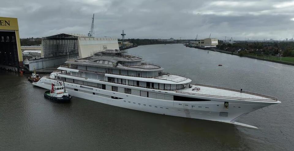 Forget drones, this mystery billionaire commissioned a superyacht longer than Jeff Bezos’ Koru ...