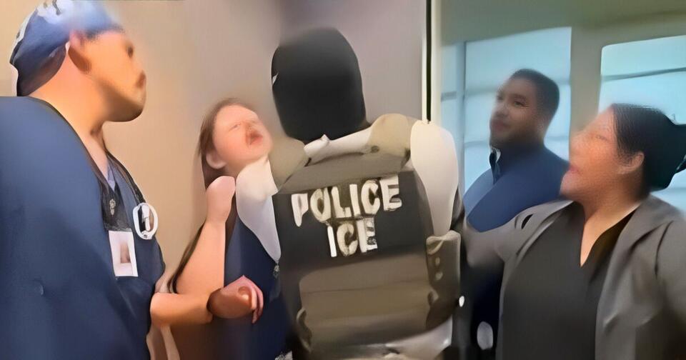 “Get Your Hands Off Him” — Medical Workers Confront Masked ICE Agents ...