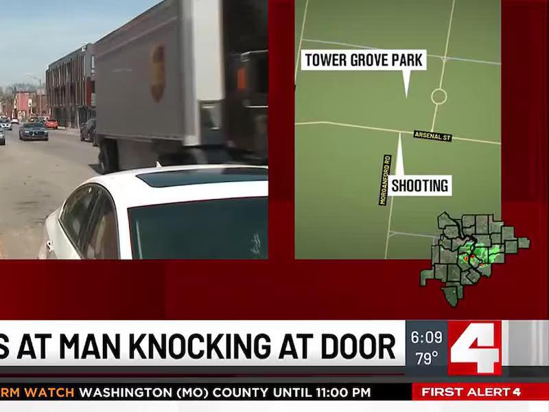 Police: Woman shot man who was knocking on her door