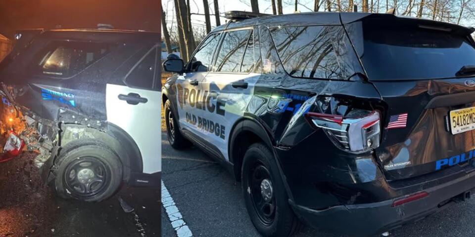 Drunk Driver Crashes Into Police Cars On New Year's: Old Bridge PD ...
