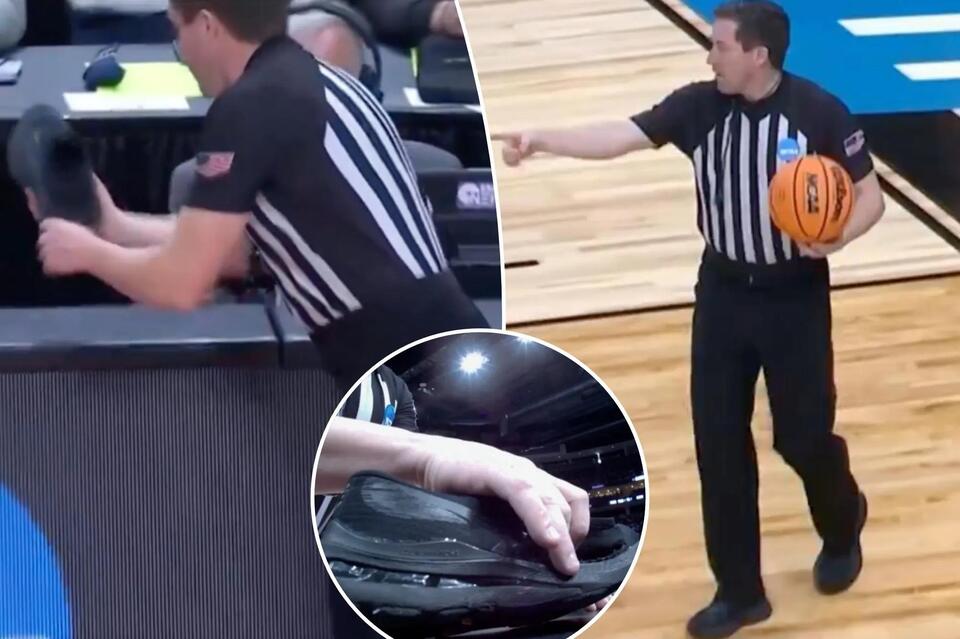 March Madness ref blew out his shoe during Creighton-Akron game - NewsBreak