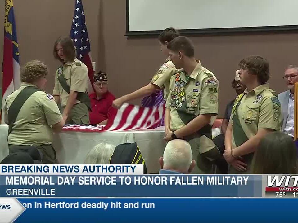 Memorial Day service held in Greenville to honor fallen soldiers