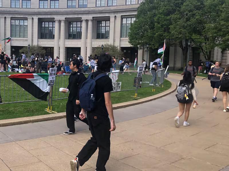 Case Western students demanding amnesty for students involved in encampment