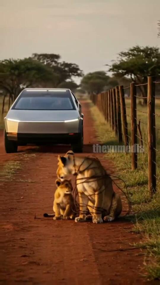 man helps trapped lioness #fyp #ai #viral #animals #smile - NewsBreak