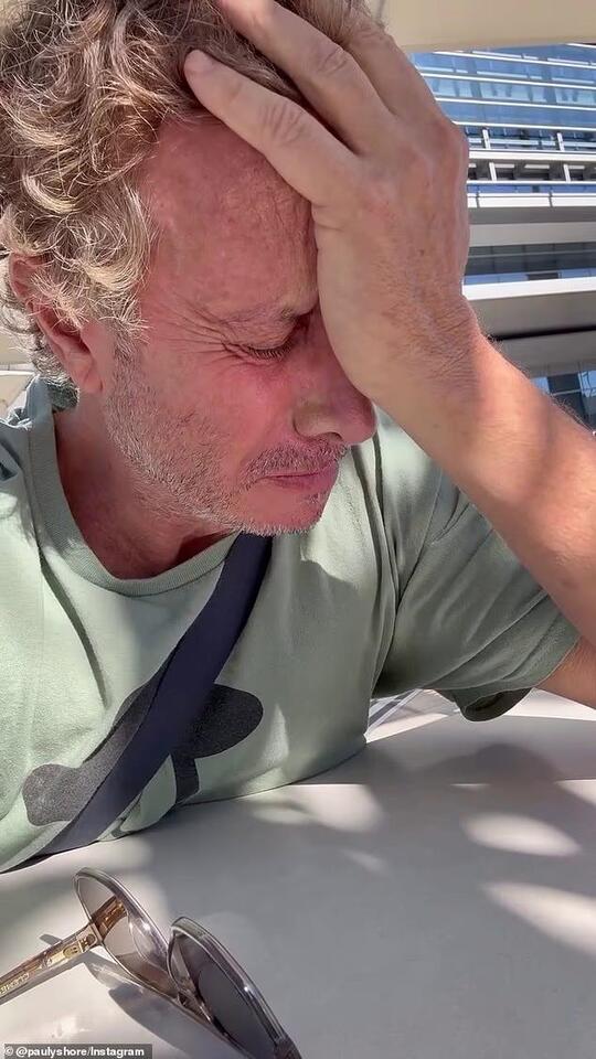 Pauly Shore breaks down in tears as he speaks of getting tumor taken ...