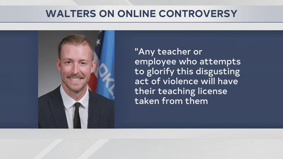 Ryan Walters says Oklahoma teachers could lose licenses over Charlie ...