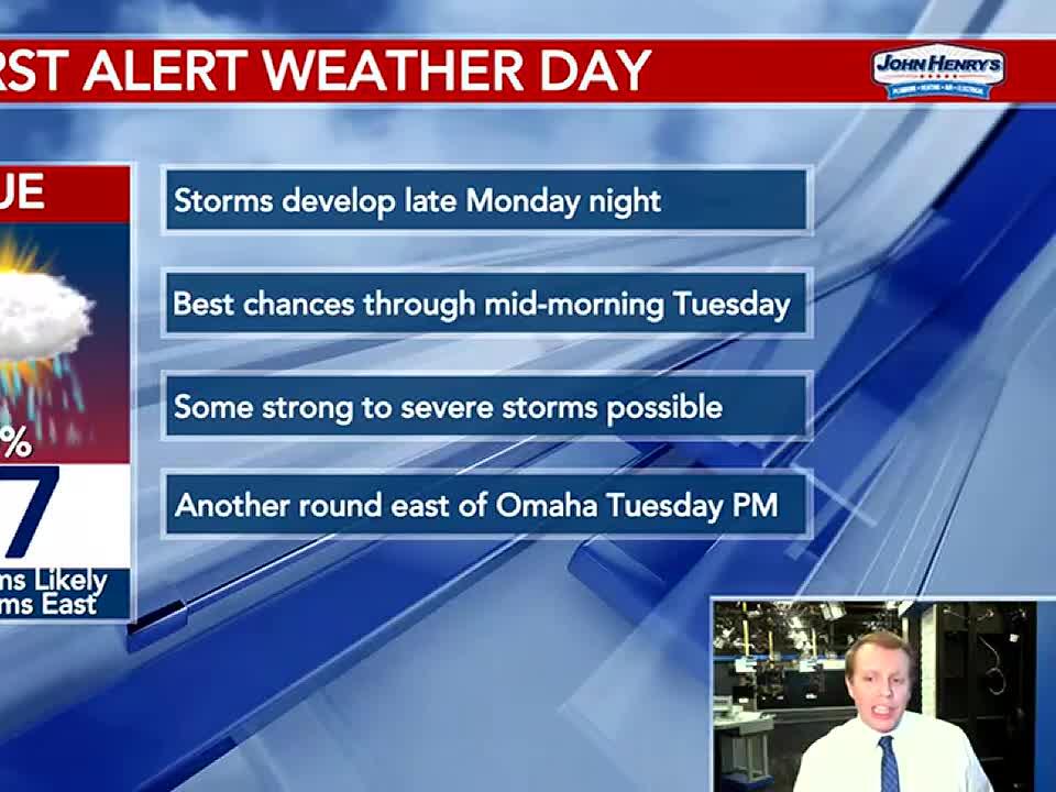 6 First Alert Weather Day: Strong to severe storms likely Tuesday morning