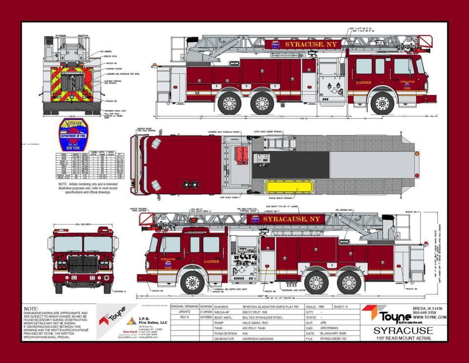 Syracuse Fire Department selects JPB for new truck - NewsBreak