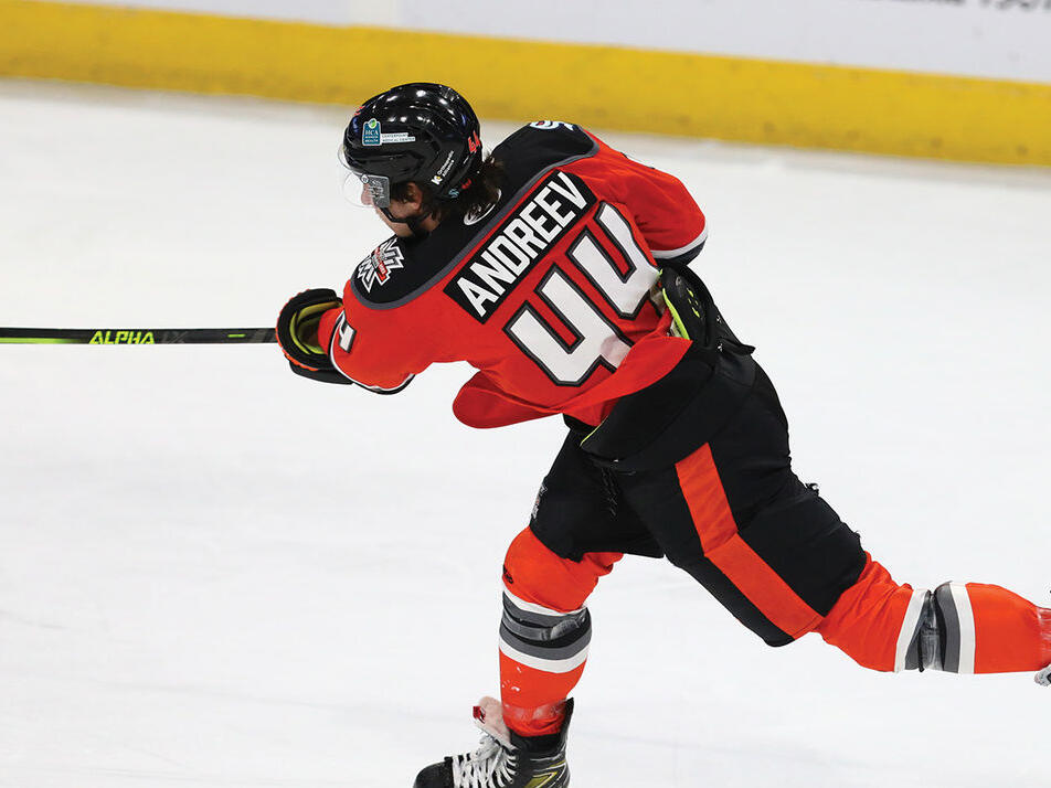 Kansas City’s Andreev named Howies Hockey Tape ECHL Rookie of the Month