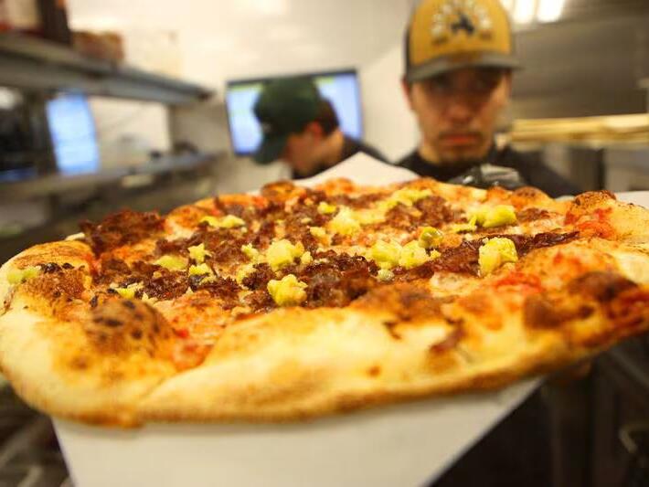 Algonquin TikToker creates special pizza for Pickle Haus