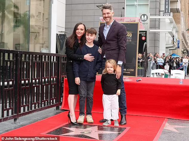 Christina Ricci poses for rare photo with husband and kids as she ...