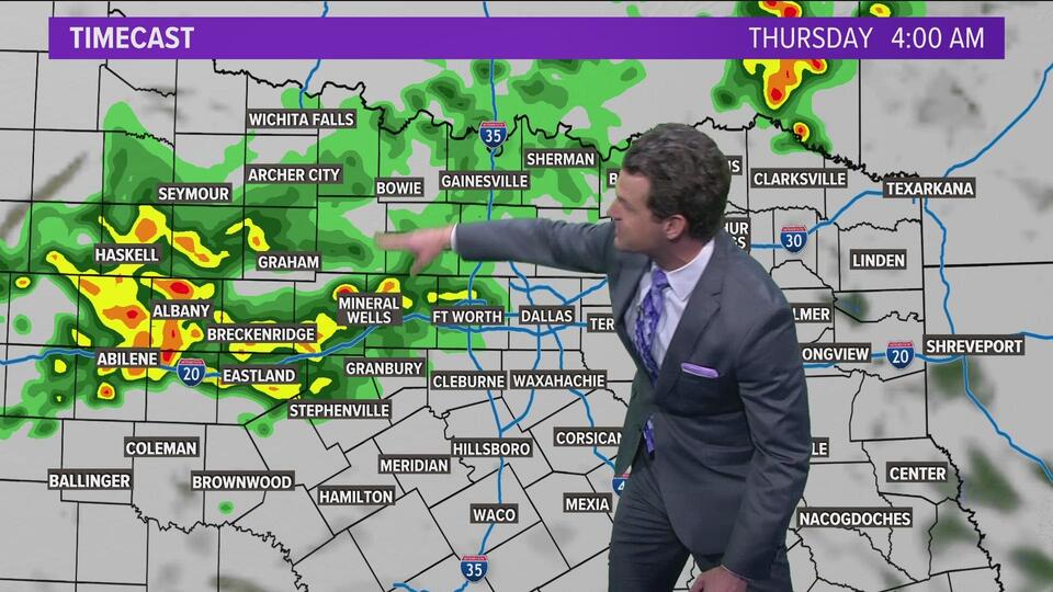 DFW Weather: Timeline for rain, severe weather chances starting ...